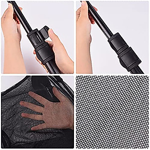 YSBER Pool Skimmer (Total 99" Leaf Skimmer with Telescopic)-Adjustable Heavy Duty Pool Leaf Rake Net-Swimming Pool Cleaner Supplies for Cleaning Swimming Pool Pond and Fine Mesh Deep Bag