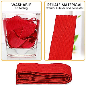 30 Yards Color Wide Braided elastic band, String for Crafts DIY Projects Sewing Headbands Hair Bands Shorts Waist Shoe Laces Wigs Bracelets, 18 Colors, 1 Inch