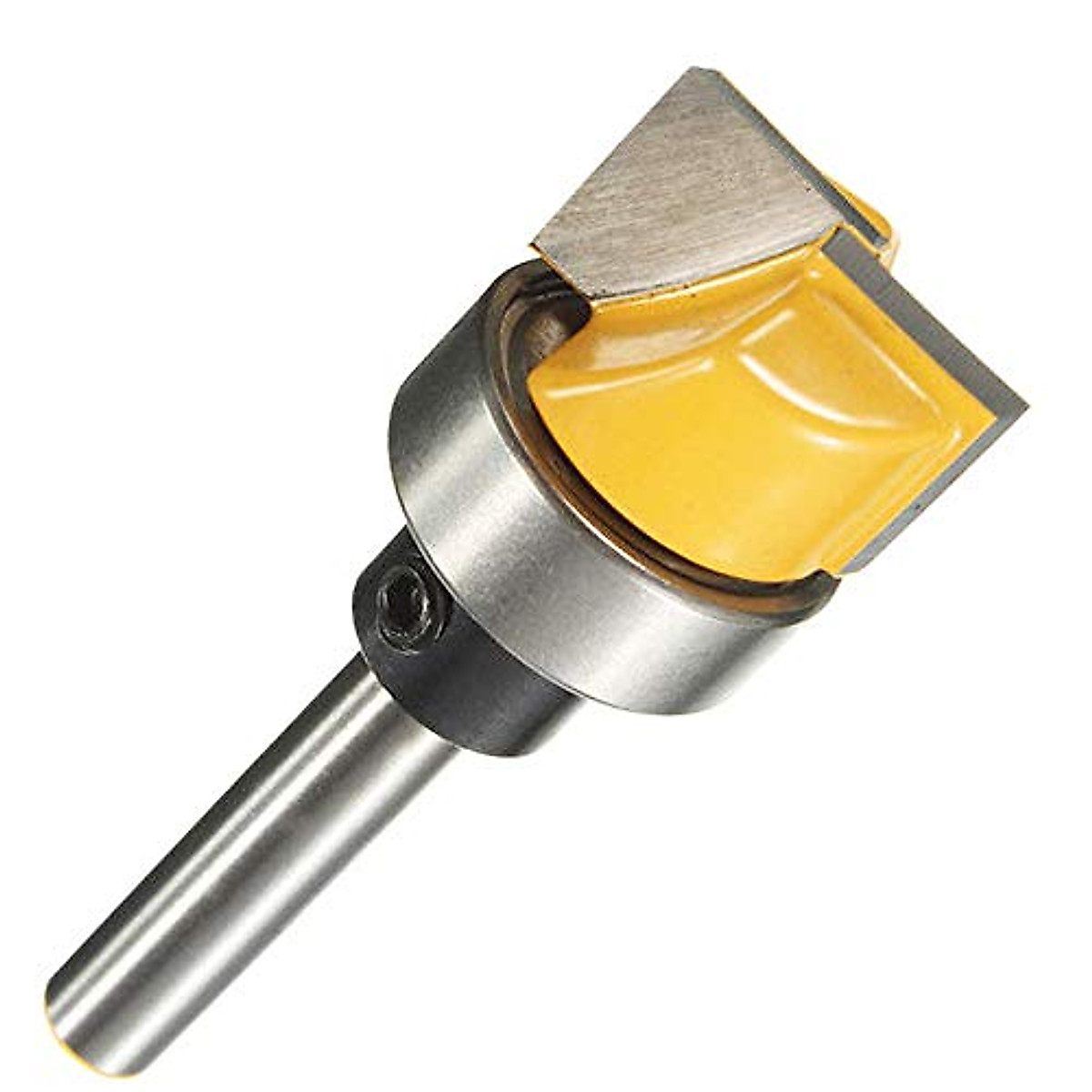 Yakamoz 1/4 Inch Shank Flush Trim Hinge Mortising Template Router Bit with Ball Bearing Woodworking Milling Cutter Tool