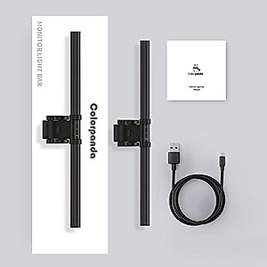 Colorpanda Monitor Light Bar, Monitor Light Lamp with Touch Control, No Screen Glare Dimmable Desk Lamp Computer Monitor Light Bar for Screen Home Office