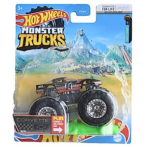 Hot Wheels Monster Trucks Corvette, Plus Connect and Crash Car 18/75