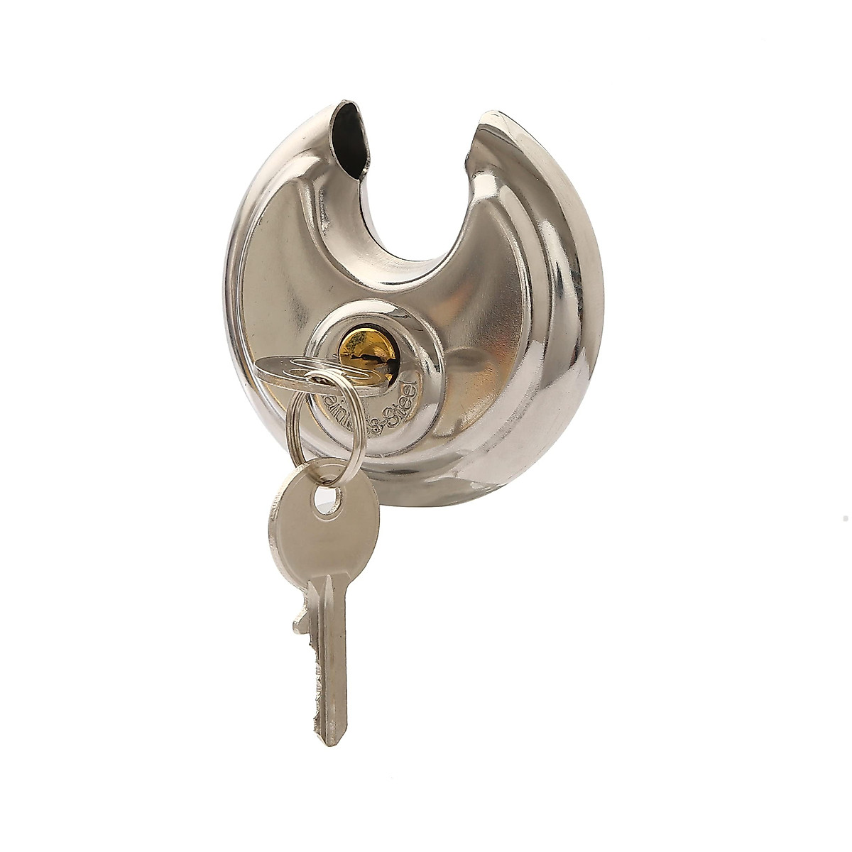 24 Pack Wholesale Lot DISC PADLOCK 80mm Steel Armor Storage Trailer Round lock- Stainless Steel Lock