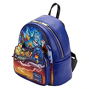 Loungefly Disney Aladdin 30th Anniversary Womens Double Strap Shoulder Bag Purse