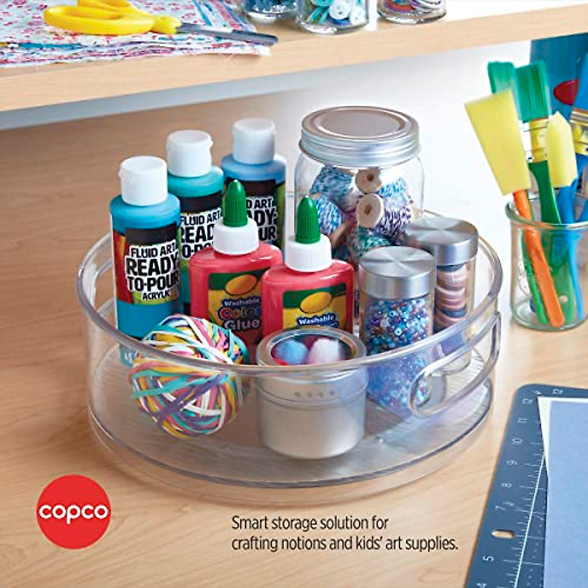 Copco Rotating Storage Turntable, 10 Inch, Clear