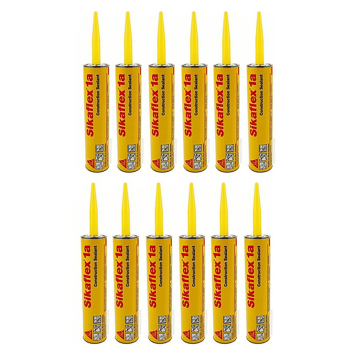 Sika, Sikaflex 1A, One Part Polyurethane Caulk, Sealant / Adhesive, 10.3 Fl Oz, Color: Dark Bronze - Twelve Pack