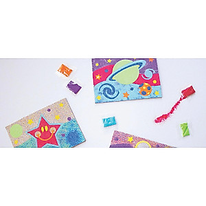 Fun Express Awesome Outer Space! Sand Art - Crafts for Kids and Fun Home Activities - VBS Vacation Bible School Supplies/Decor