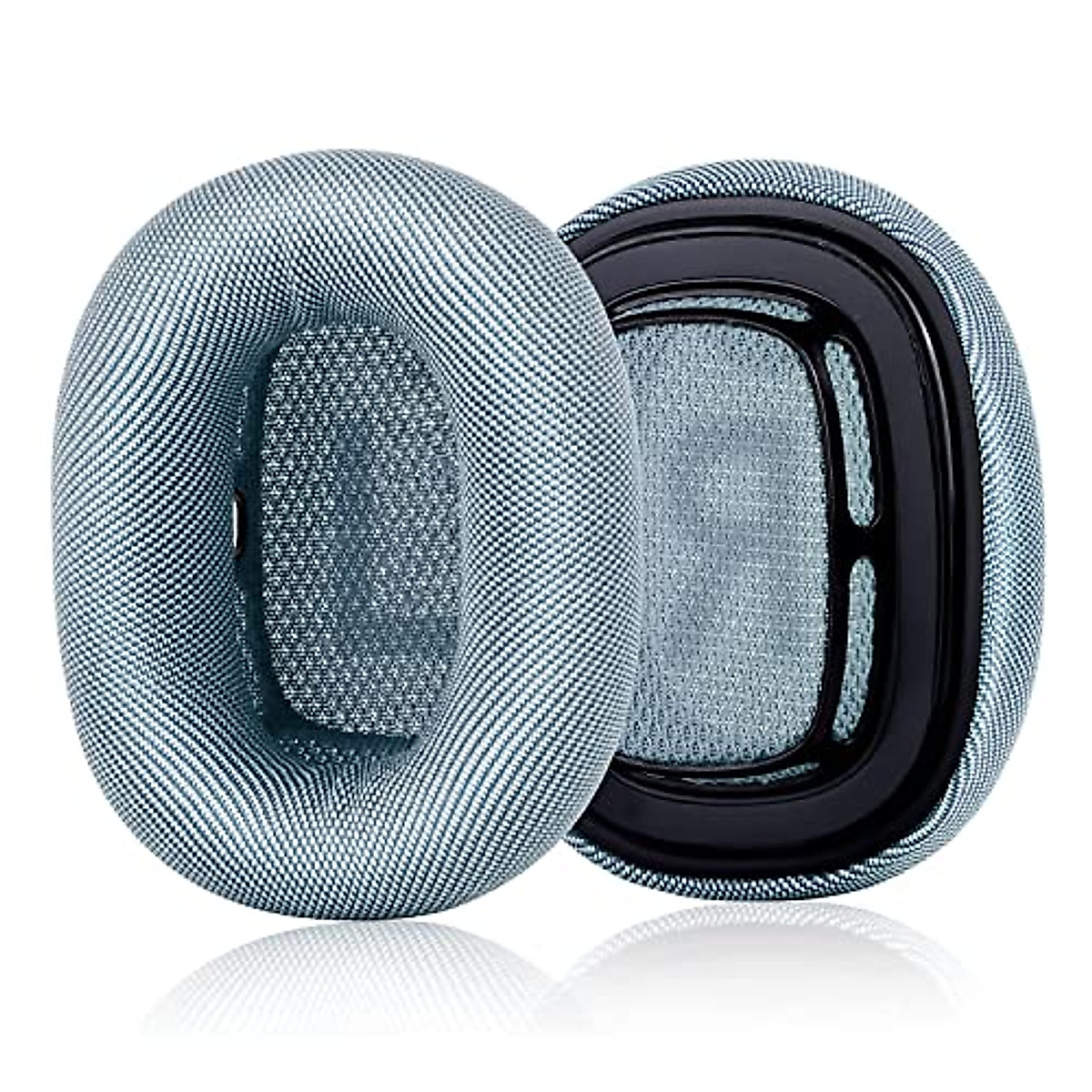 Replacement Earpads Protein Mesh Fabric Ear Cushion Memory Foam Ear Pads Compatible with Apple AirPods Max Headphones (Sky Blue)