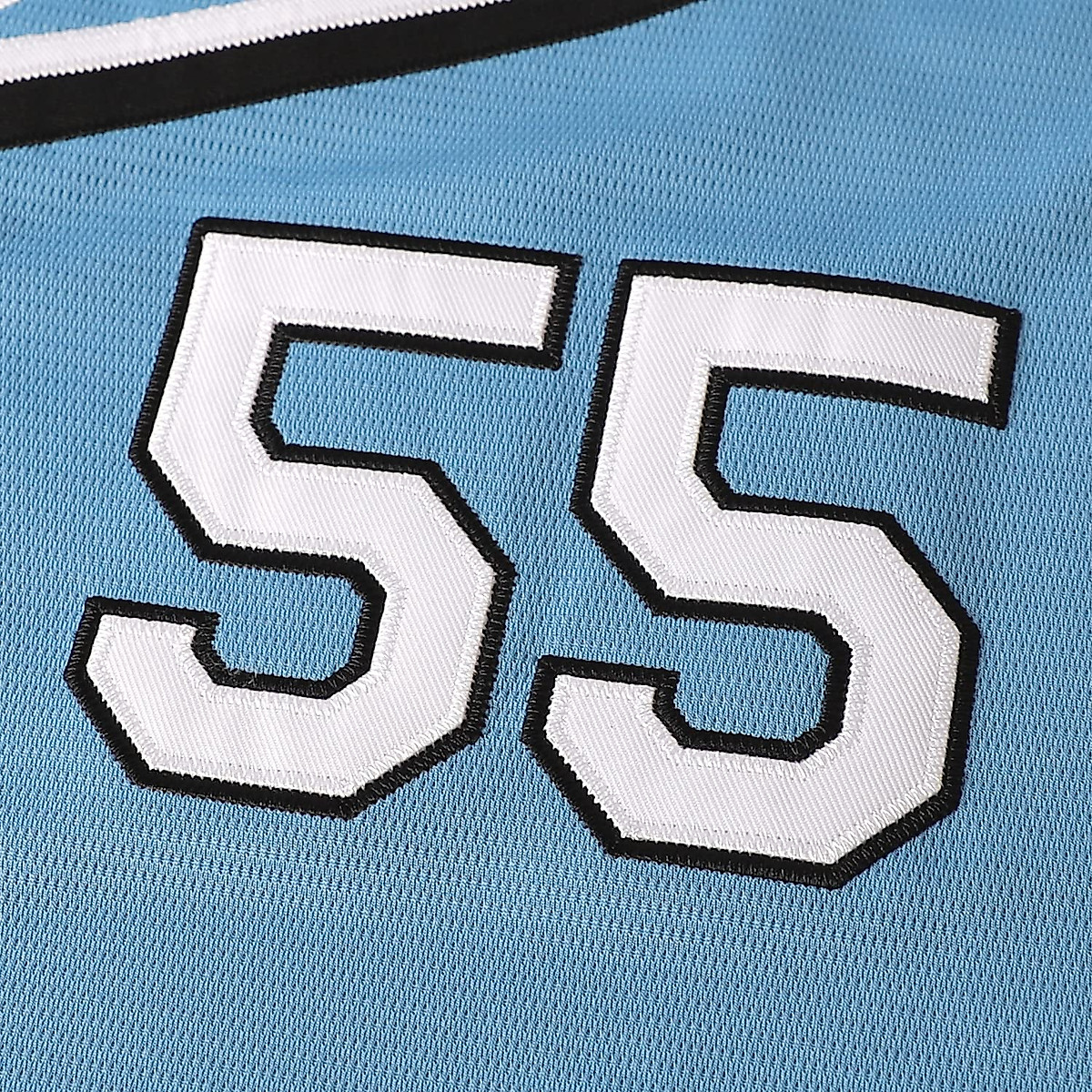 MESOSPERO Mens 55 Kenny Powers Shirt Eastbound and Down Movie Baseball Jersey Stitched (55 Blue, Medium)