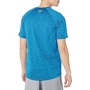 Under Armour mens Tech 2.0 5C Short Sleeve T-Shirt, Cruise Blue (899)/Blue, Medium