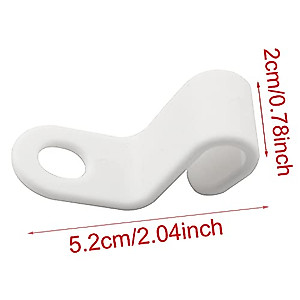 ZRM&E 20pcs Multi-Function Wardrobe Space-Saving Stack Hanger Hooks Clothes Hanger Linking Hooks Connect Hooks for Bedroom, White