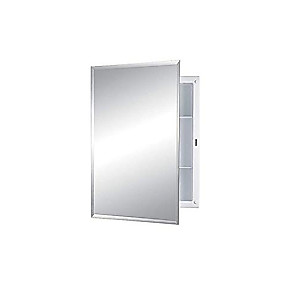 Jensen 868M22XWHZX S-cube Single-Door Recessed Mount Medicine Cabinet