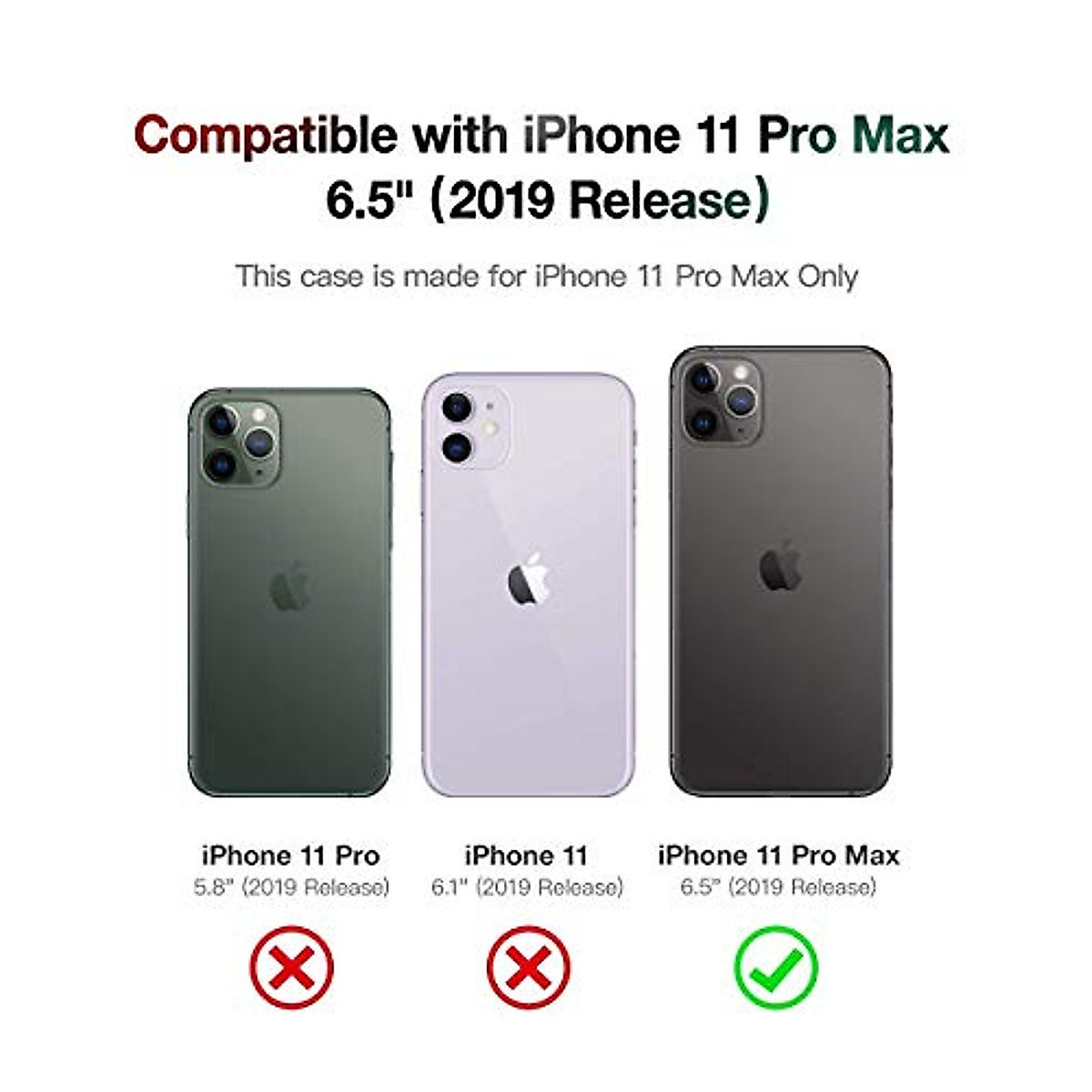 MOBOSI Vanguard Armor Cell Phone Accessory Bundle - AirPods Pro Case & iPhone 11 Pro Max Case (Midnight Green)