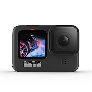 GoPro HERO9 Black, Waterproof Sport and Action Camera, 5K/4K Video, Bundle with 2 Extra Battery, 64GB microSD Card, Card Reader