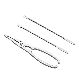Cabilock Kitchen Utensil Set Shelled Nuts 3pcs Seafood Tools Set Stainless Steel Crab Leg Crackers Picks Nut Forks Lobster Crackers Shell Crackers Kitchen Accessories Kitchen Utensil Set Shelled Nuts