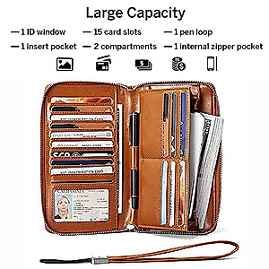 BROMEN Hobo Bags for Women Designer Shoulder Bucket Brown and Women Wallets Brown Bundle