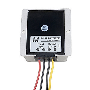 uxcell DC 48V to DC 24V 10A 240W Waterproof Power Supply Module Voltage Converter Regulator Transformer