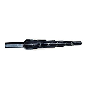 Irwin Tools IRWIN Unibit #21 13/16-Inch to 1-3/8-Inch Step-Drill Bit, 1/2-Inch Shank (10221), Black