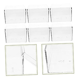 MUSISALY 6pcs Boxes Transparent Mousse Box Clear Cake Containers Pie Container Mini Plastic Containers Shower Favor Box Clear Cupcake Boxes Toy Containers Cake Packing Box Crafts Ps