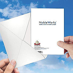 NobleWorks - 1 Birthday Brother Card - Awesome Family Sibling Greeting - Best Brother Ever C9295BRG