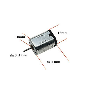 N20 Motor,N20 Motors,2 Pack N20 3-3.7V DC Motor Micro 22000RPM High Speed Motor with Black Red Propeller CW CCW Model Airplane Helicopter Fan DIY Kit (Red)