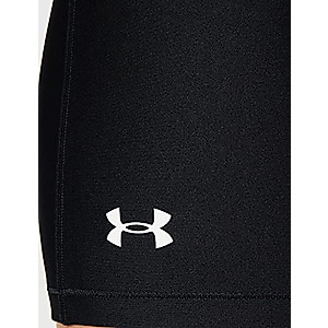 Under Armour Women's HeatGear Armour Mid Rise Shorty , Black (001)/White, Small