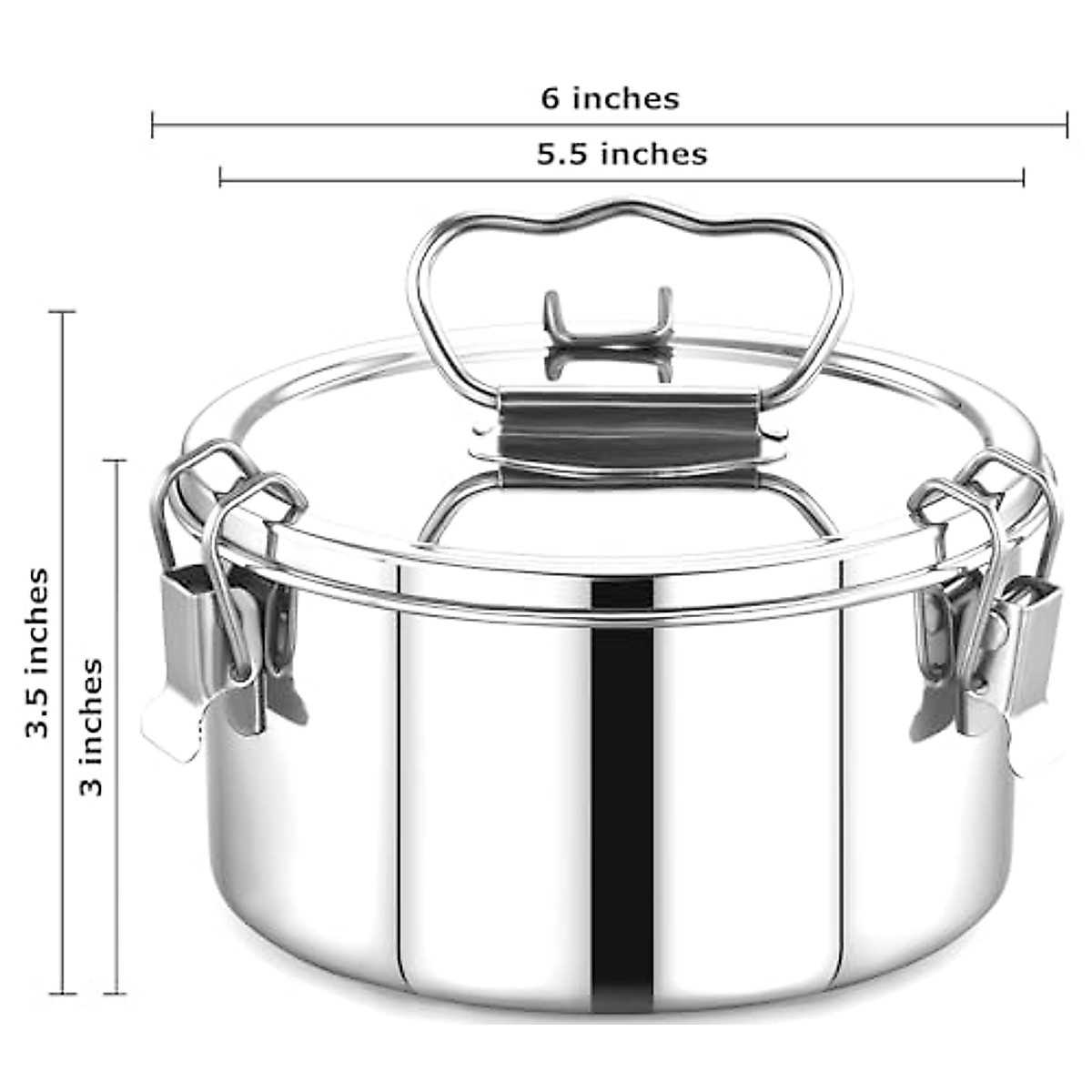 EasyShopForEveryone Stainless Steel 6 x 6 x 3.5 Inches Flan Pan, Capacity 38 fl. oz, Compatible with 3 Qt Instant Pot, 3 Inch Deep Custard Pan