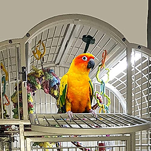 M&M Cage Company - Bird Cage Light with Chew Guard - Full Spectrum LED Pet Light - Simulates Natural Environment - Safe for Destructive Chewers, Parrots etc. - No Bulbs to Change (18" Long)
