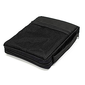 Black Names of Jesus Embroidered Polyester Bible Cover Case with Handle, (Maxi) 2X-Large