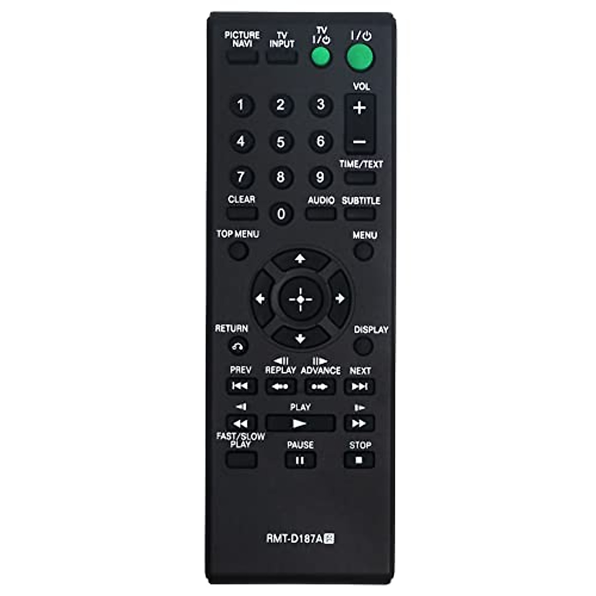 RMT-D187A Replaced Remote fit for Sony CD DVD Player DVP-SR200P DVP-NS710H DVP-PR50P DVP-PR30 DVP-PR60P DVP-SR400P DVP-NS611H DVP-NS717HP DVP-NS710H DVP-NS728H DVP-NS718H DVP-SR101