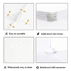 AWTATOS Cube Storage Organizer, 16 Cube Closet Organizer, Stackable Storage Cube Shelves, DIY Portable Closet Clothes Organizer Shelving for Bedroom, Closet, Wardrobe, Bathroom, White