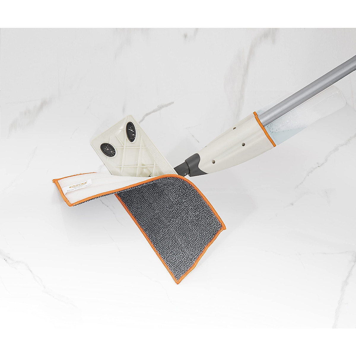 Superio Microfiber Mop Pads, Refill Miracle Mop, Microfiber Mop Replacement Head with Velcro, 16 Inch Mop Refill for Flat, Spray Mop Set -3 Pack- Grey