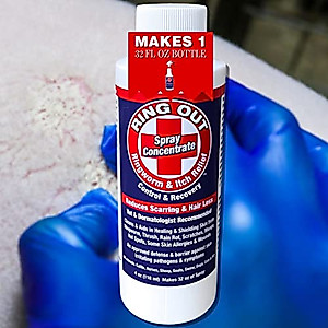 Show Pro Blue Sheep Blanket Mesh Butt for Show Sheep & Lamb - Livestock Supplies for Sheep Cover. Free Ring Out Concentrate for Proven Ringworm & Fungus Prevention Included (Large)