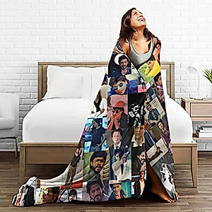Shah Rukh Khan Collage Ultra-Soft Micro Fleece Throw Blanket Warm Comfortable Versatile Blanket for Sofa and Travel