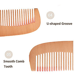 Baby Goat Hair Brush and Comb Set for Newborns & Toddlers Eco-Friendly Safe Brush for Cradle Cap Natural Wooden Comb Perfect Baby Shower and Registry Gift (Baby Hair Brush and Comb Set)