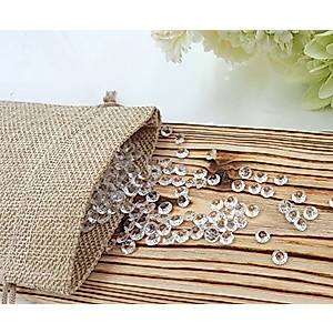 handrong 100pcs Burlap Gift Bag Burlap Bags with Drawstring Jewelry Pouch Jute Hessian Sack Packing Storage Linen bags for Wedding Party Birthday Holiday Treat DIY Art Craft Christmas Favor