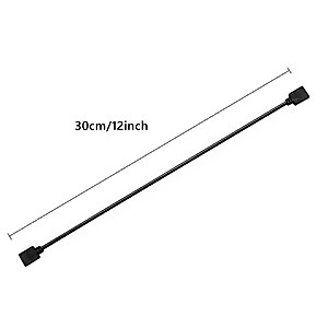 Besvalo ARGB Extension Cable 3 Pin, ARGB Interface Extension Cable, 5 V 3-Pin Connector Hub, 12 Inches, 1-1