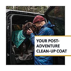 Ruffwear, Dirtbag Dog Towel, Camping and Outdoor Absorbent Coat, Aurora Teal, Medium