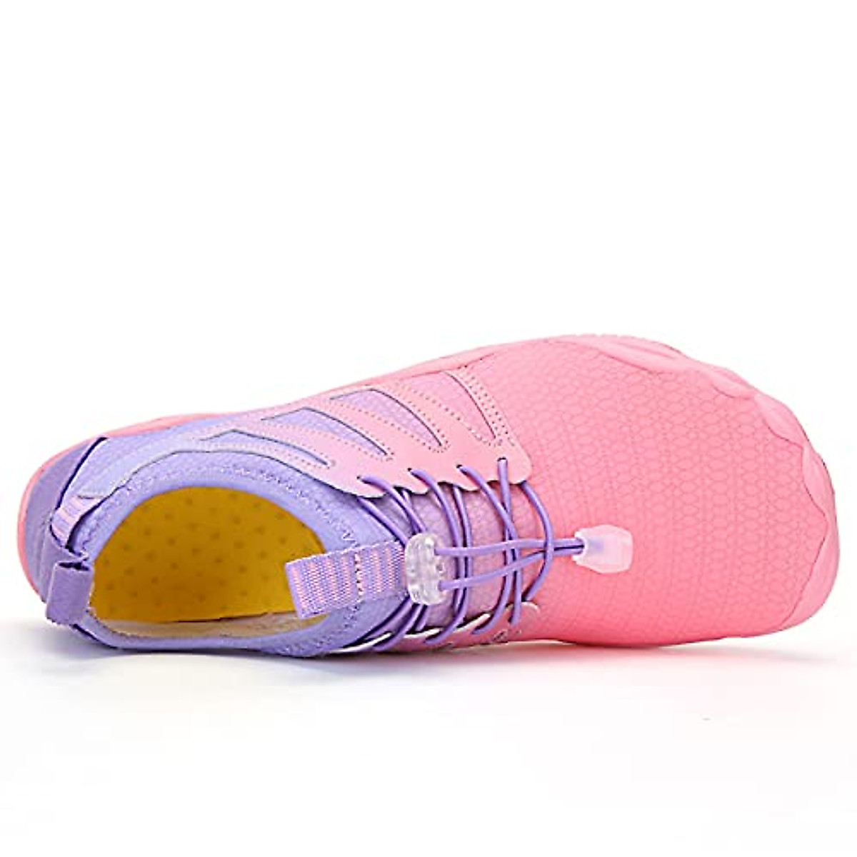 UMANPOO Women Water Shoes Men Barefoot Slip on Sneakers Swim Pool Aqua Beach Running Walking Hiking Cycling Gym Non Slip (Pink, Numeric_8)