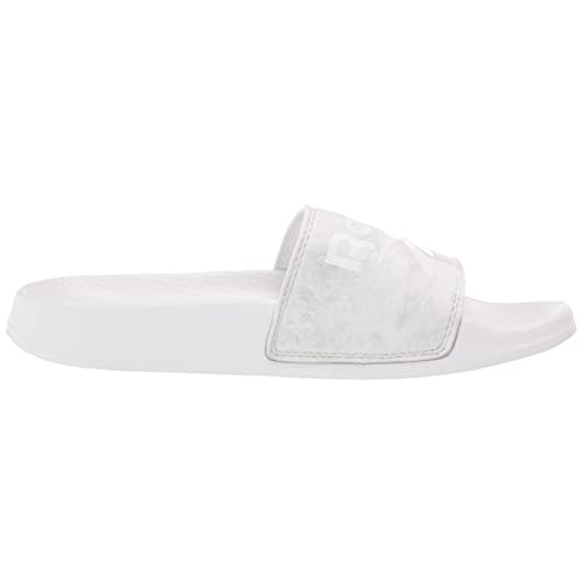 Reebok Women's Fulgere Slides Sandal, White/Skull Grey, 7