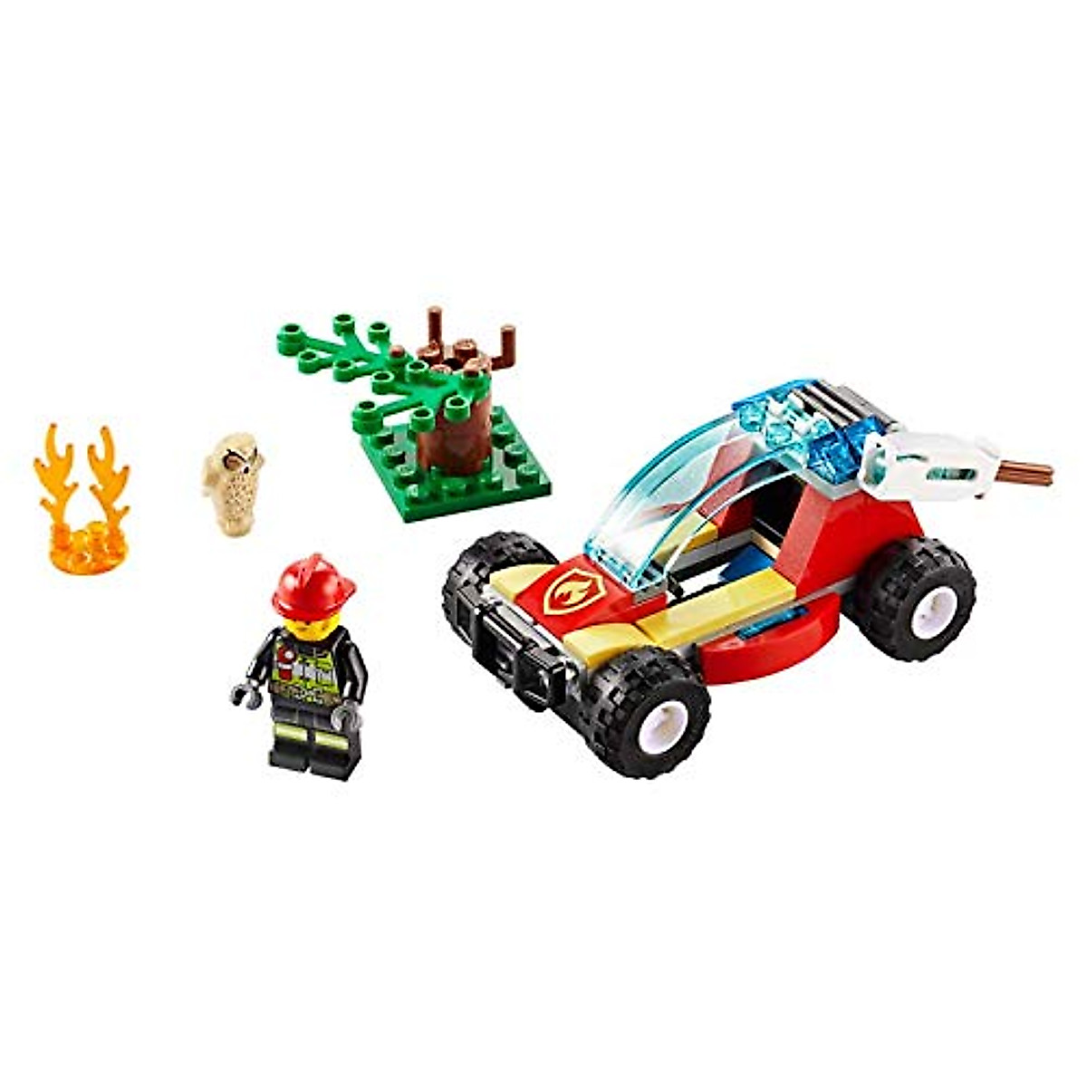 LEGO City Forest Fire 60247 Firefighter Toy, Cool Building Toy for Kids (84 Pieces)
