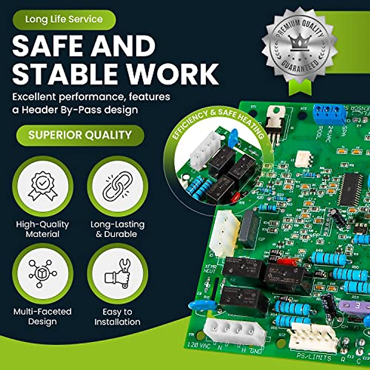 FDXLICB1930 FD Integrated Control Board Replacement Kit for Hayward Universal H-Series Low Nox Pool Heater Models, for H150FDN/FDP, H200FDN/FDP H250FDN/FDP, H300FDN/FDP, H350FDN/FDP, H400FDN/FDP