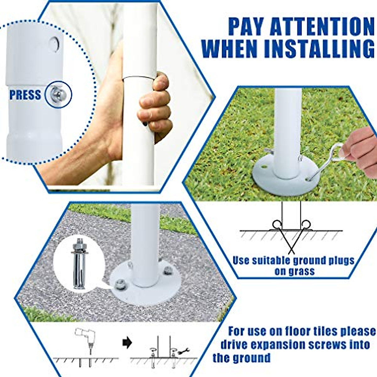 FDW Carport Car Port Party Tent Car Tent 10x20 Canopy Tent Metal Carport Kits Outdoor Garden Gazebo, Not Good for Strong Wind Condition