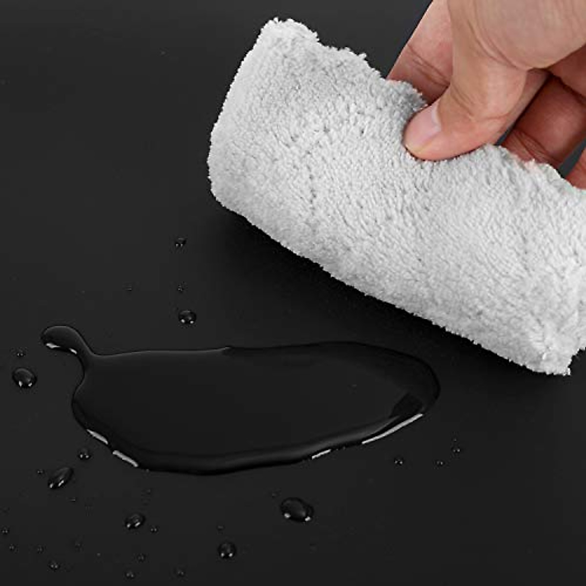 KimTin 60cm×40cm Heat Resistant Mat for Air Fryer Site on, Thick Silicone Mats for Kitchen Counter, Countertop Protector, No-slip Resistant Desk Saver Pad,Multipurpose Mat,Placemat(Black)…