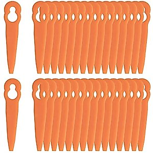 PLUMIA 120Pcs Plastic Blades Replacement Parts Compatible with STIHL Polycut 2-2, 3-2 Grass Trimmer FSA45 FSE52 FSA57, Sun Joe 24V-GT10