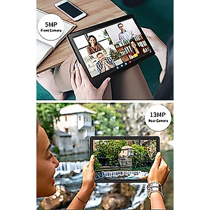 VNEIMQN 10 inch Tablet, Android 12 Tablet, 10.1”, 1080p Full HD, 8GB RAM/128GB ROM/8-Core CPU, 1TB Expand, 8000mAh, 5MP front/13MP Back Camera, WiFi 6, GPS, 1920 * 1200 Display, Bluetooth 5.0