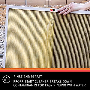 K&N HVAC Filter Cleaner: 32 Oz Spray Bottle Filter Cleaner and Refresher; Restores K&N Home Air Filter Performance; 99-6010