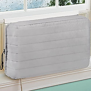 Bekith Indoor AC Cover Air Conditioner Cover AC Units Cover for Inside Window Unit 17 x 13 x 3.5 inches (L x H x D), Gray