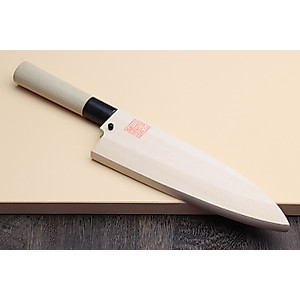 Yoshihiro Shiroko High Carbon Steel Kasumi Deba Japanese Fillet Chef's Knife 7inch(180mm)
