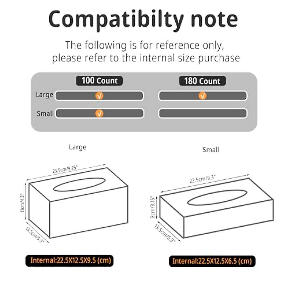 Leather Tissue Box Cover Retro Rectangular Facial Tissue Box Holder, Modern Napkin Storage Caddy with Magnetic Bottom, Pumping Paper Dispenser Case for House Bathroom Office Car Living Room