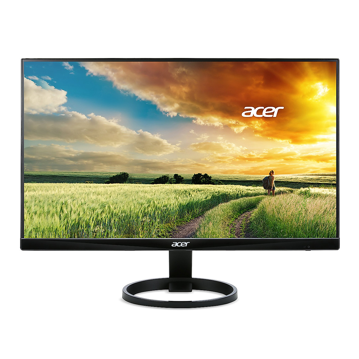 Acer R240HY Abmidx 23.8" Full HD (1920 x 1080) VA Monitor (HDMI, DVI & VGA Ports),Black